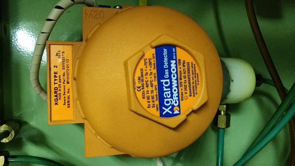 XGARD TYPE-2, H2S 0-25 PPM, SPARE SENSOR PART No.- S011257/S, SERIAL No ...
