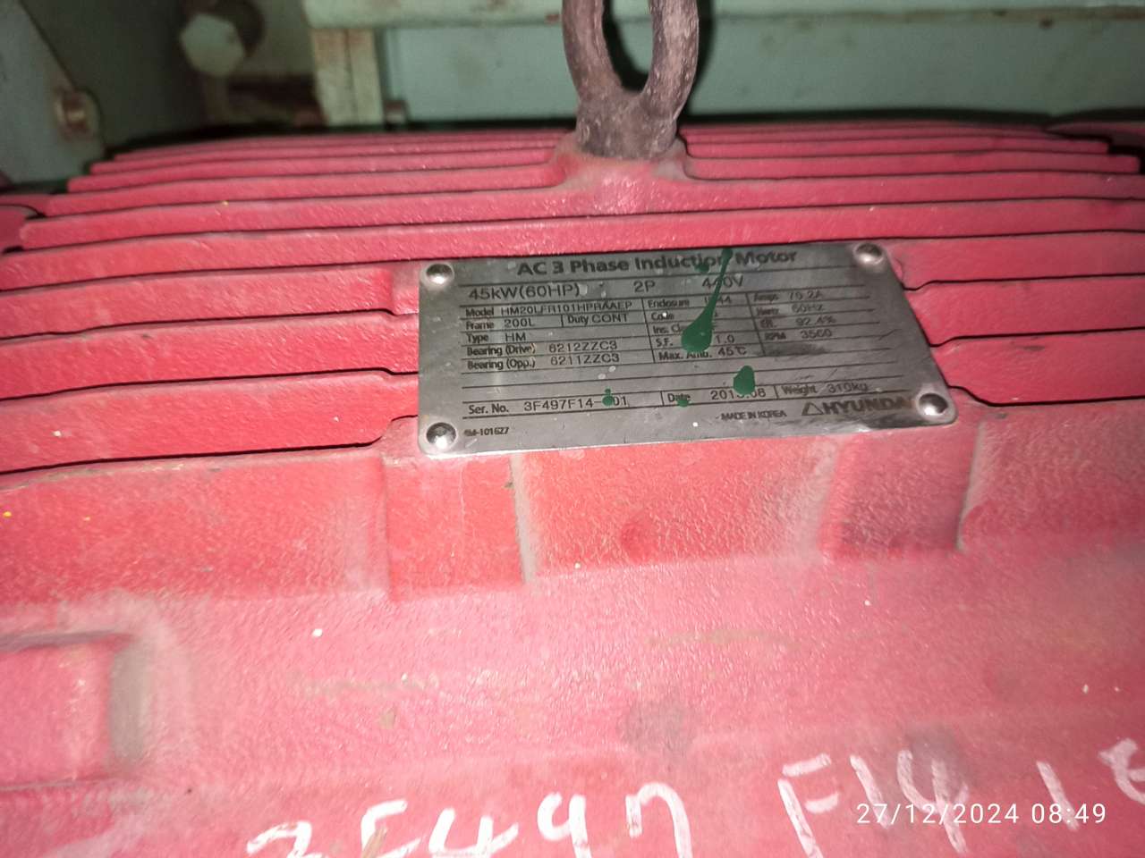 References Aux Blower motor Dimension.JPG AUX BLOWER Name plate.jpg